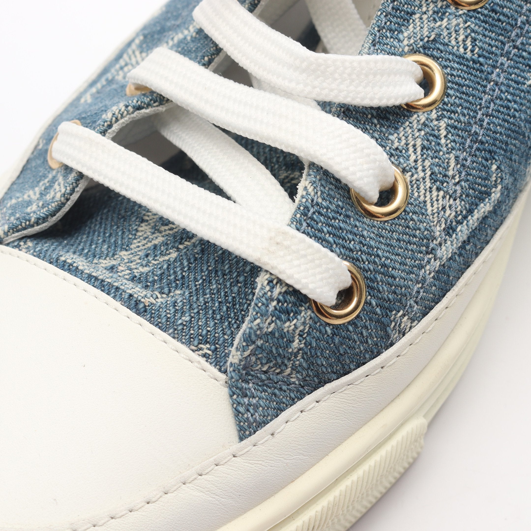 ルイ・ヴィトン LOUIS VUITTON ステラーライン スニーカー 靴 デニム レディース ブルー系 / ホワイト系 1A4WTS 【中古】 ステラーライン スニーカー デニム ブルー ホワイト ルイヴィトン – RECLO