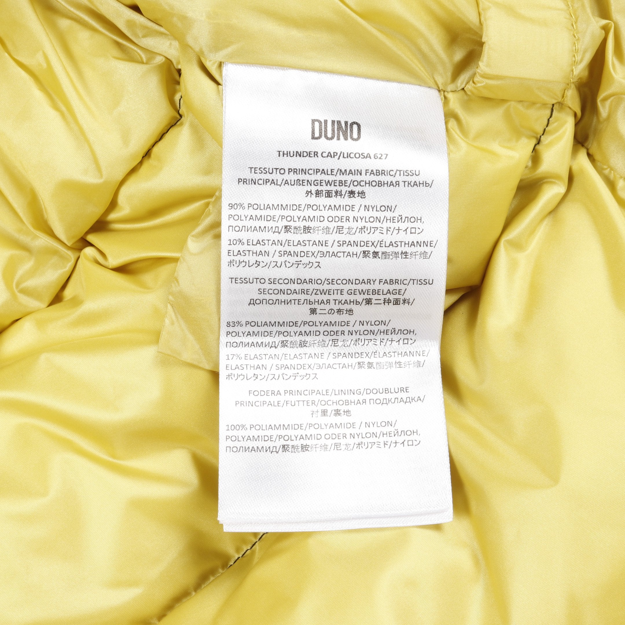 THUNDER CAP LICOSA ダウンジャケット ナイロン ブラック フード付き