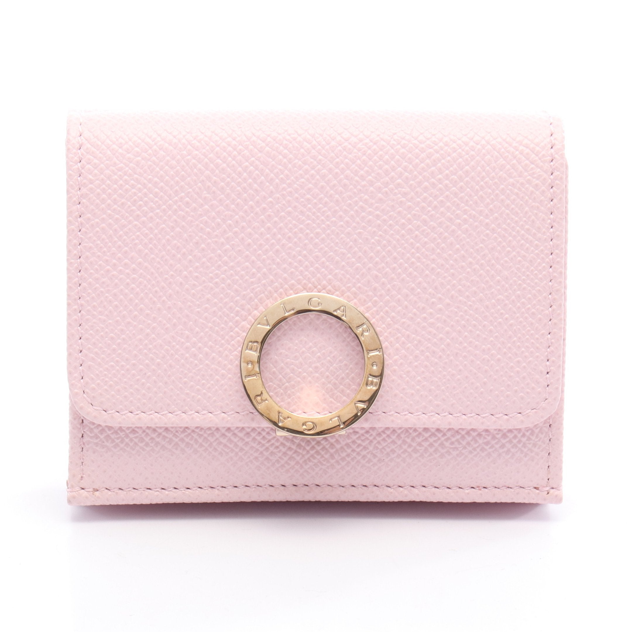 ブルガリブルガリ クリップ 三つ折り財布 レザー ピンク ブルガリ – RECLO