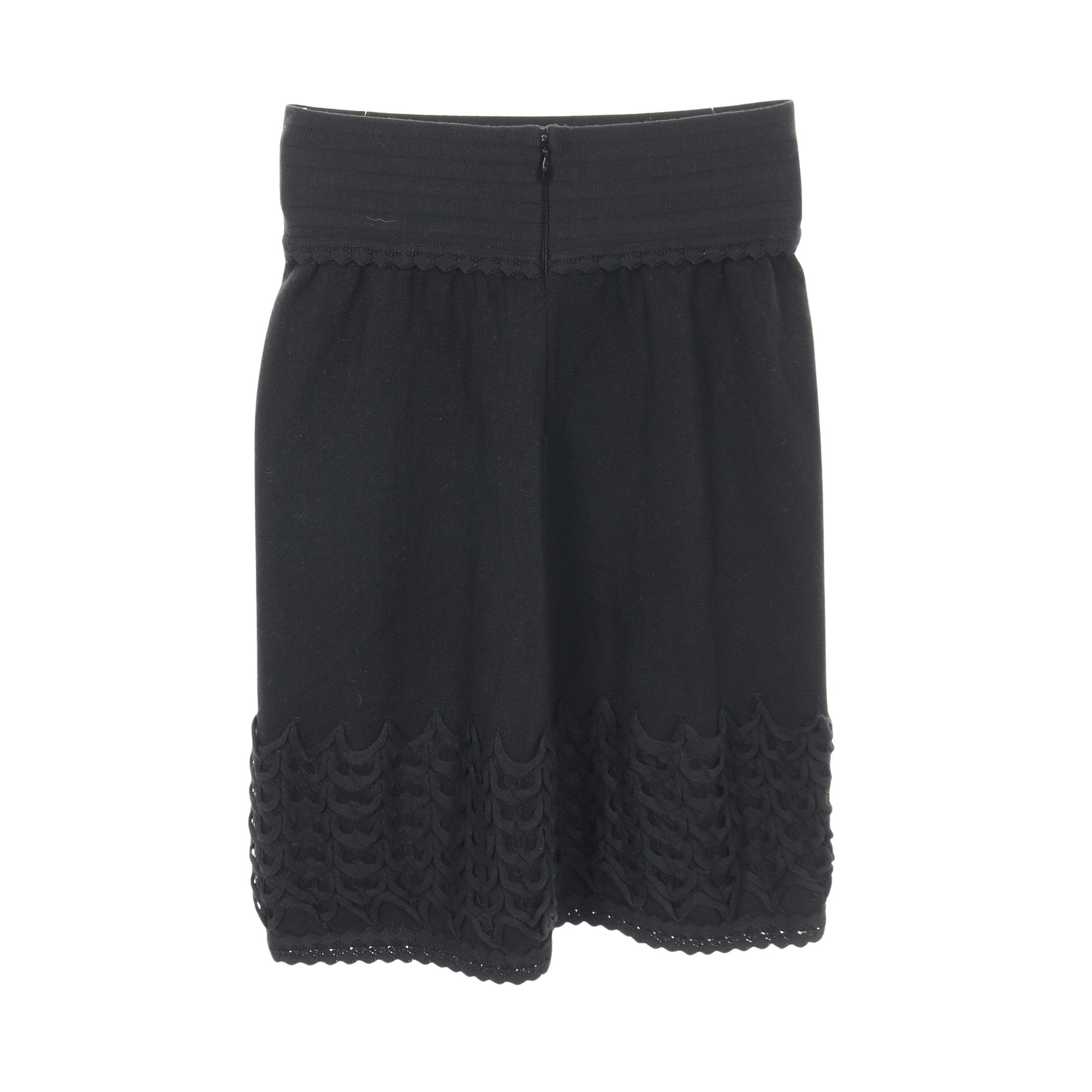 極美品☆CHANEL シャネル 17B P57346K07533 カシミヤ100％ ココマークボタン ニット タイトスカート ブラック 36 伊製 正規品 レディース ココマークボタン ニット スカート ウール ブラック シャネル – RECLO