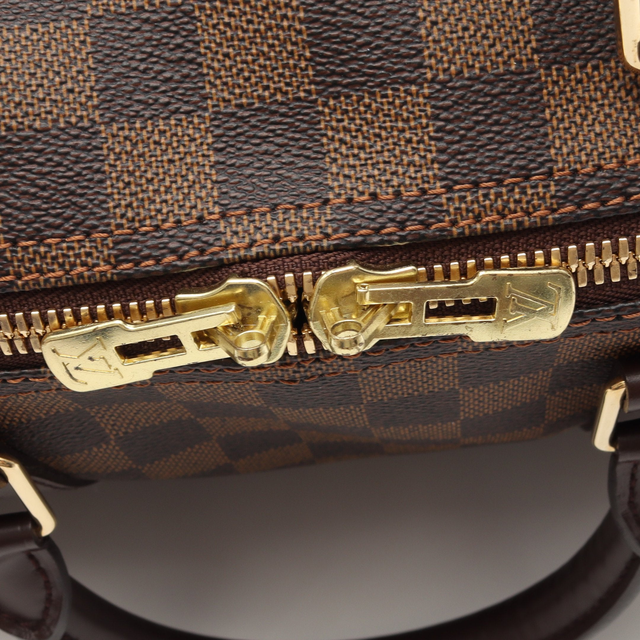 キーポル バンドリエール55 ダミエエベヌ ボストンバッグ PVC レザー