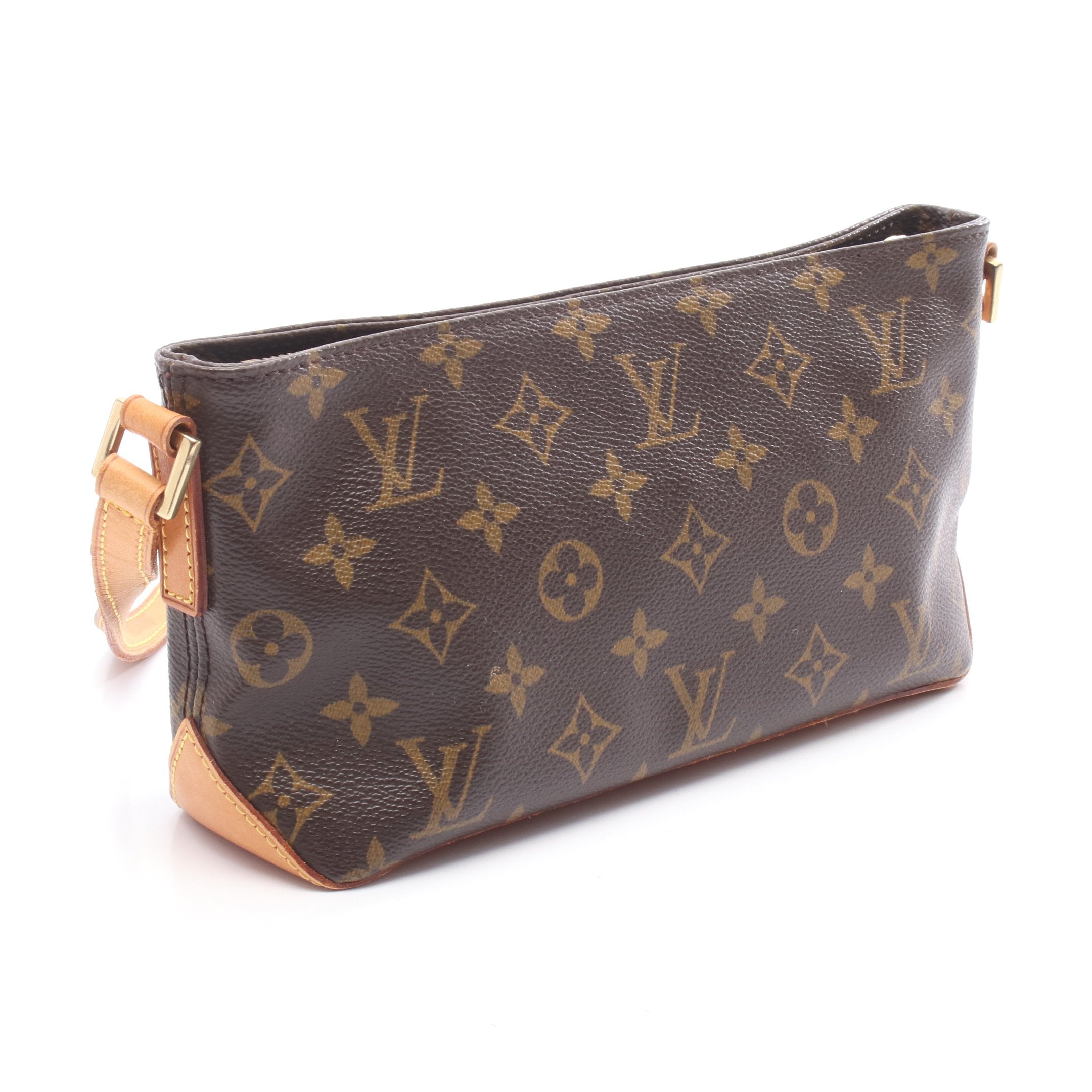 ルイ・ヴィトン LOUIS VUITTON トロター モノグラム ショルダーバッグ バッグ PVCコーティングキャンバス レザー モノグラム レディース ブラウン系 M51240 【中古】 トロター モノグラム ショルダーバッグ PVC レザー ブラウン ルイ